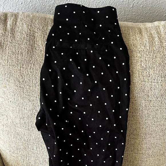 OldNavy | Pants & Jumpsuits | Black White Polka Dot Slim Straight ...